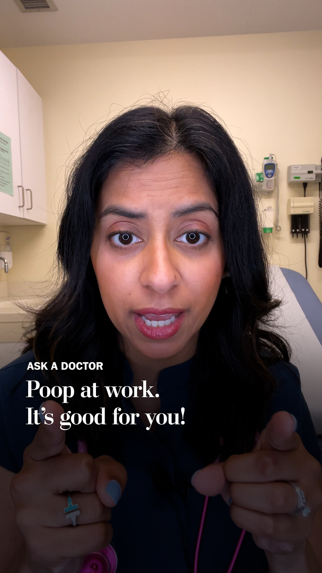 is pooping at work normal