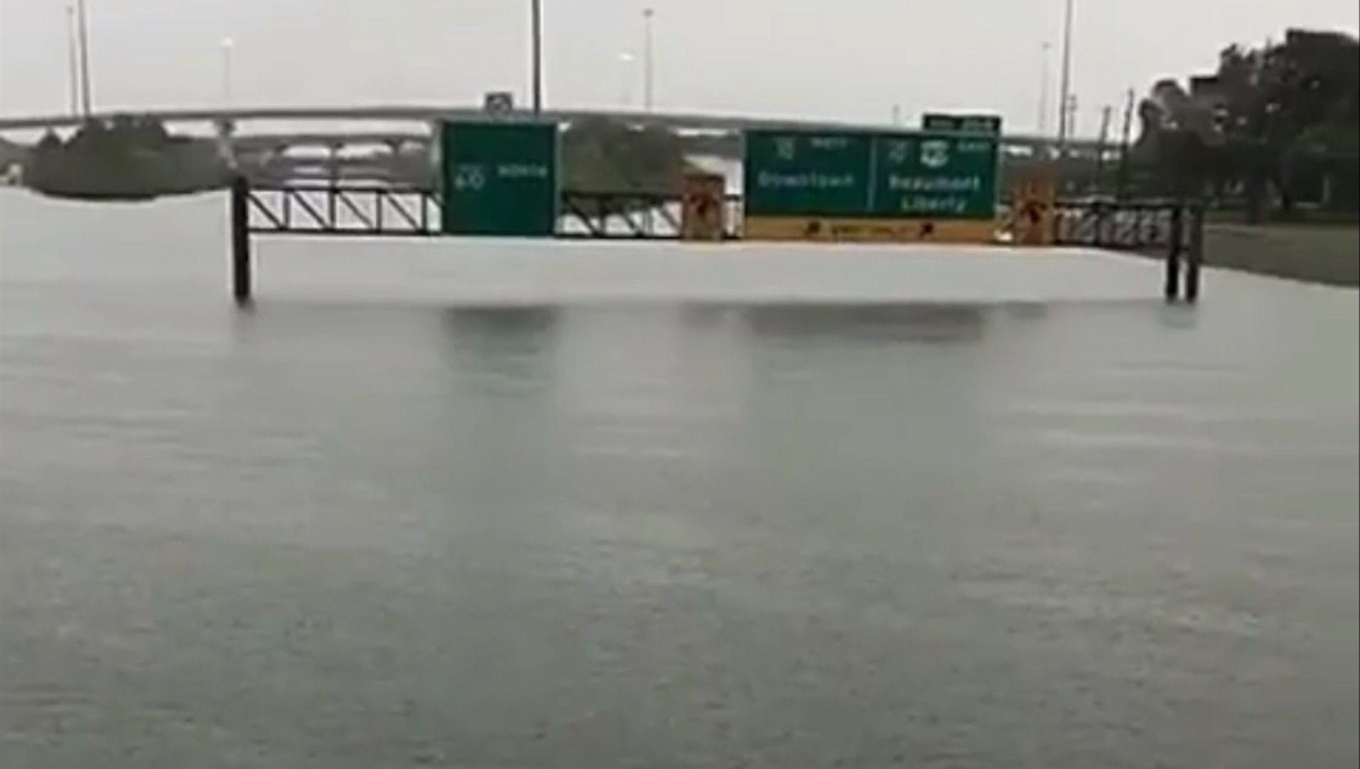 Freeways In Houston In Water Houston, Before And After Harvey